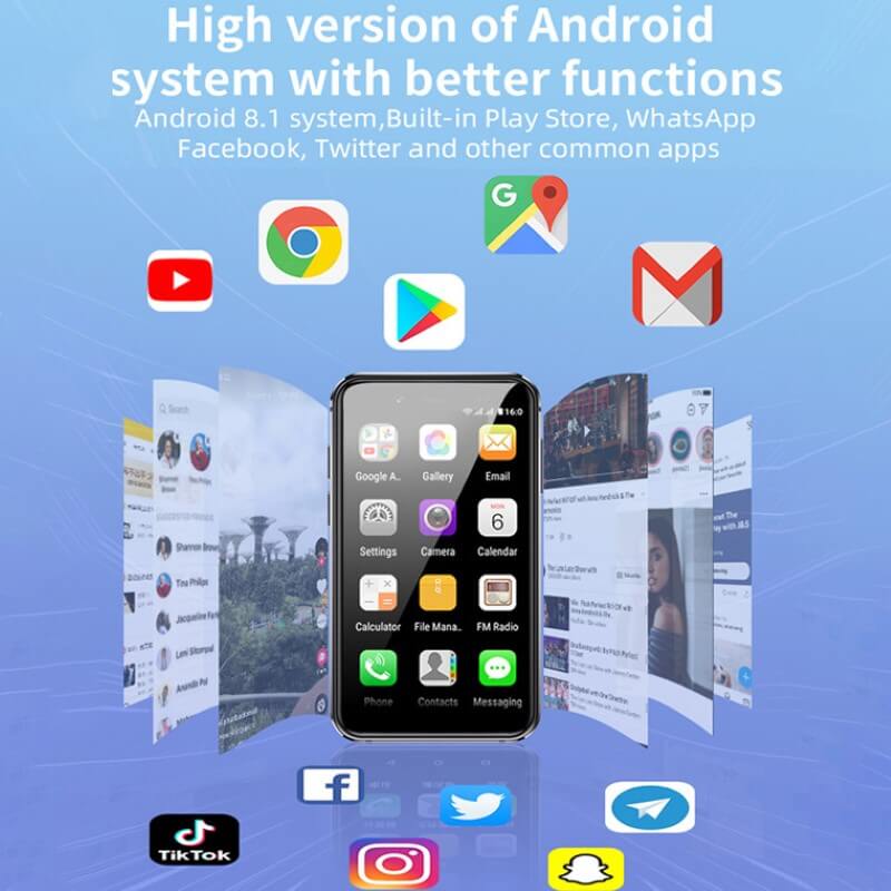 LONG-CZ J9a 4G World Smallest Android Phone Smartphone 2Gb Ram 32Gb Rom ...